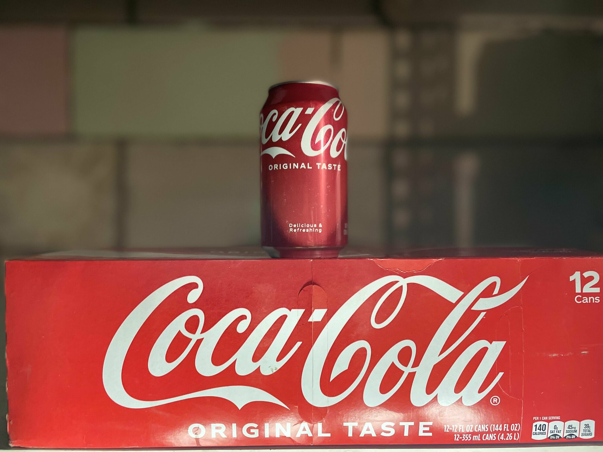 Coca-Cola / Кока-Кола Original безалкогольный напиток, USA, 0.355 ж/б, упаковка 12 штук