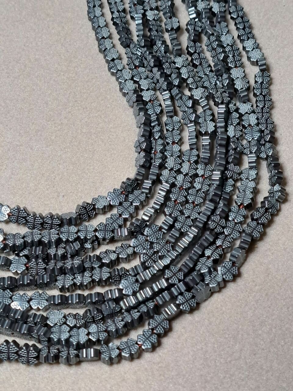 Бусины гематит, натуральный камень, для рукоделия, для творчества, для браслетов, для украшений