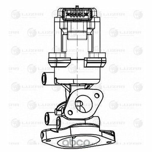 Клапан EGR LAND ROVER DISCOVERY III (04-) 2.7TD (R) Luzar LVEG1009