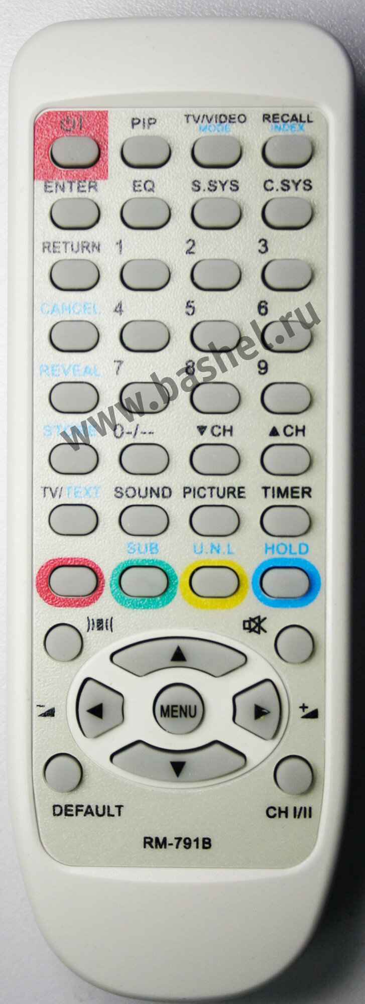 UNIVERSAL HITACHI RM-791B, Пульт ДУ