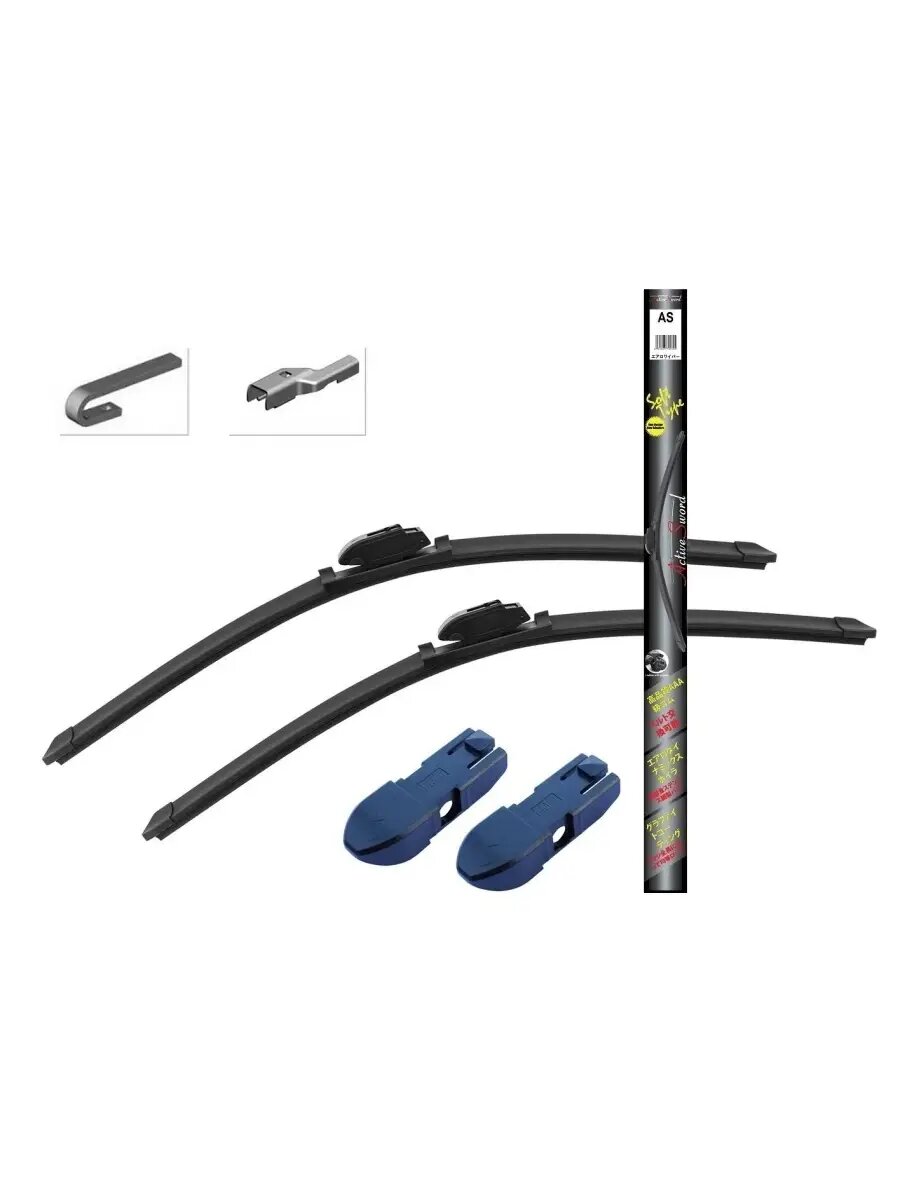 Щетки Maruenu Flex Active Sword с графитом 550мм+450мм, для: Geely Emgrand X7 (2018-.)