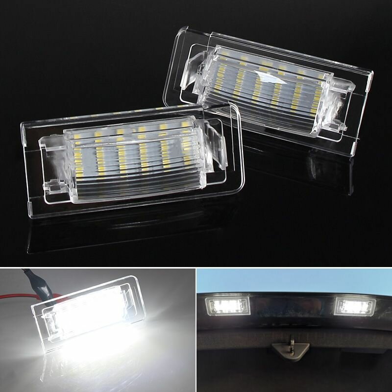 Фонари LED освещения 8N0943021A / 8N0943022A заднего номерного знака Audi TT 8N (1999-2006 г. в.) (2 шт.)