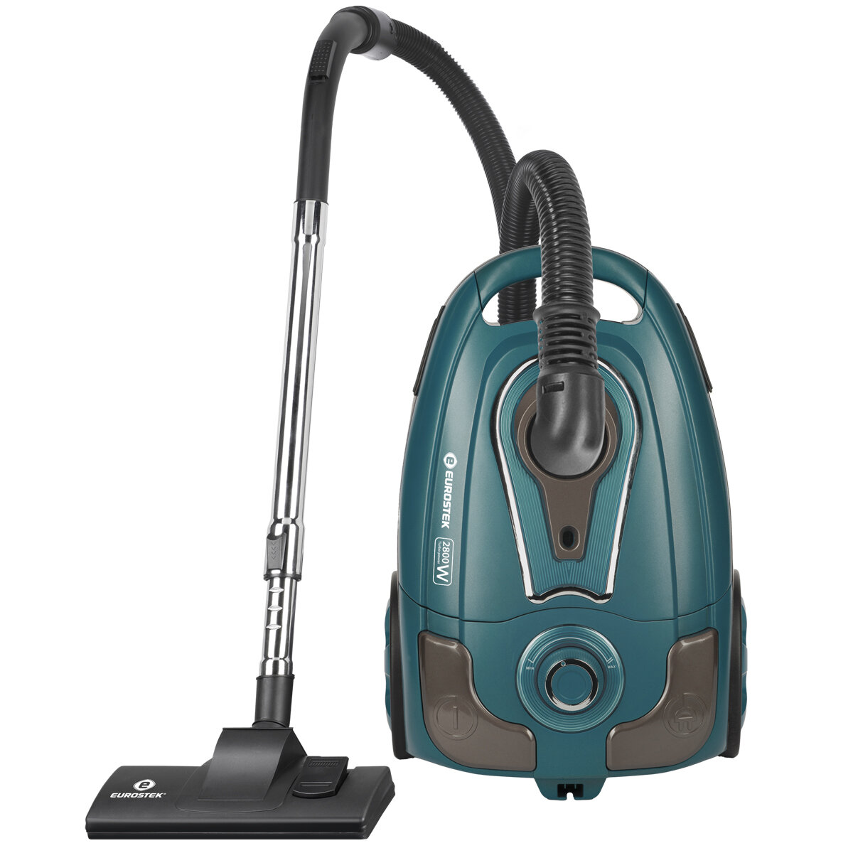 Пылесос EUROSTEK EVC-3515 черный/бирюзовый