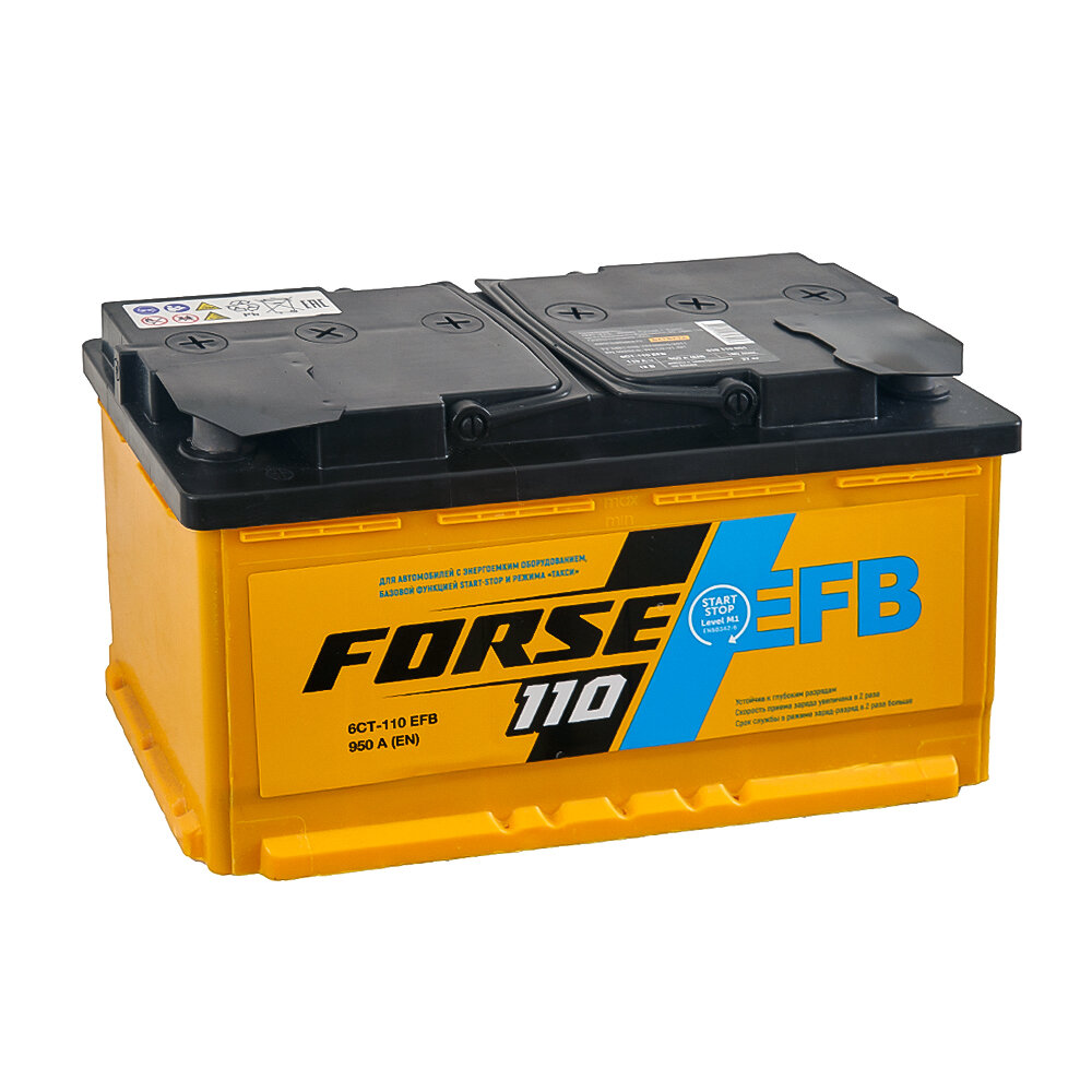 Аккумулятор FORSE EFB 110 Ач 950А П/П 610119051