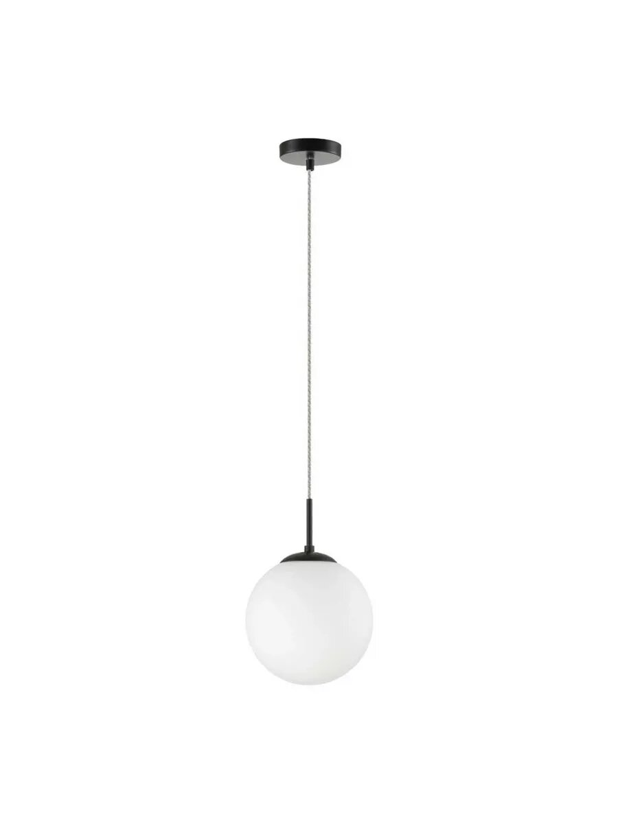 Подвесной светильник newrgy lighting 6510/1B, черный, белый, цоколь Е27, 60 Вт, свет нейтральный белый, для гостиной
