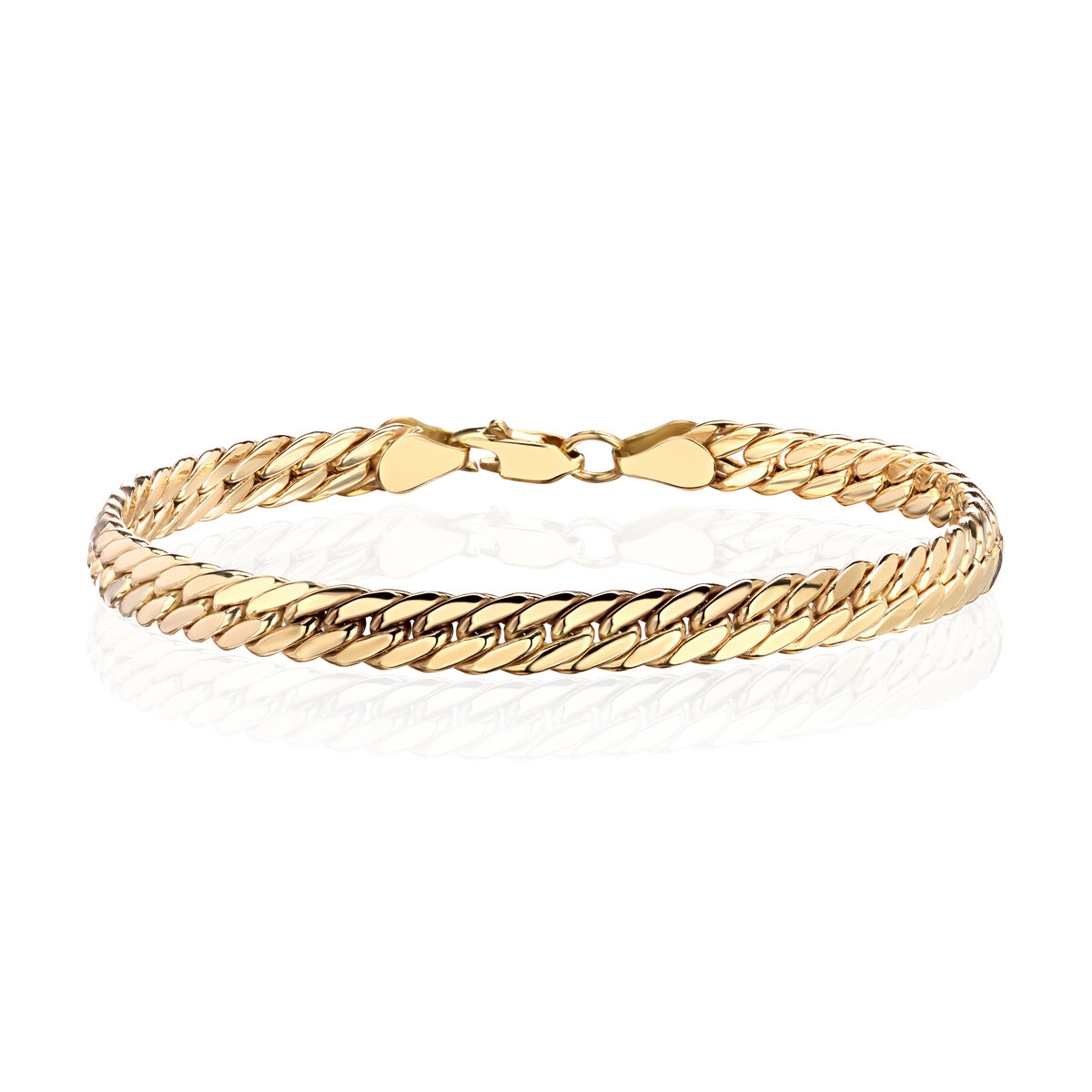 Браслет, желтое золото, 585 проба