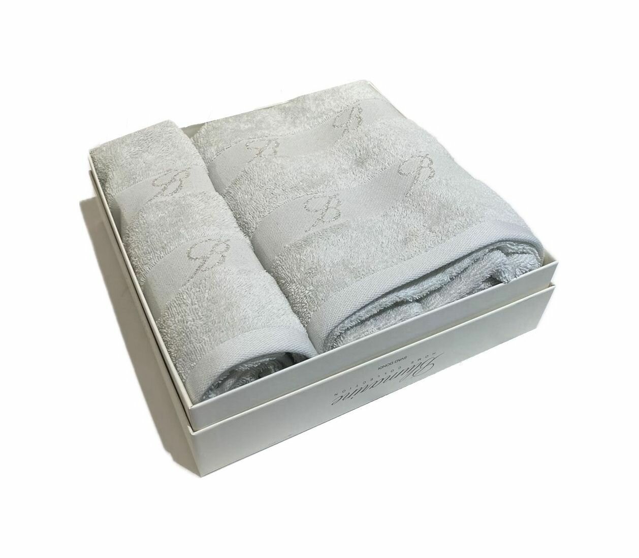 Blumarine home collection 1+1 DOLCE OZIO сет полотенец в подарочной коробке