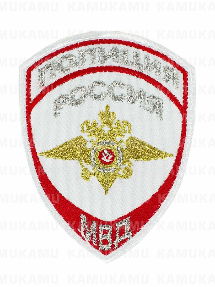 Шеврон полиция МВД орел цвет белый 752170