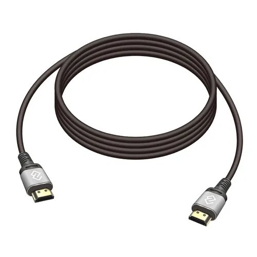 Кабель аудио-видео Digma D-HDMI-V2.0-3M, HDMI (m) - HDMI (m), ver 2.0, 3м, GOLD, черный
