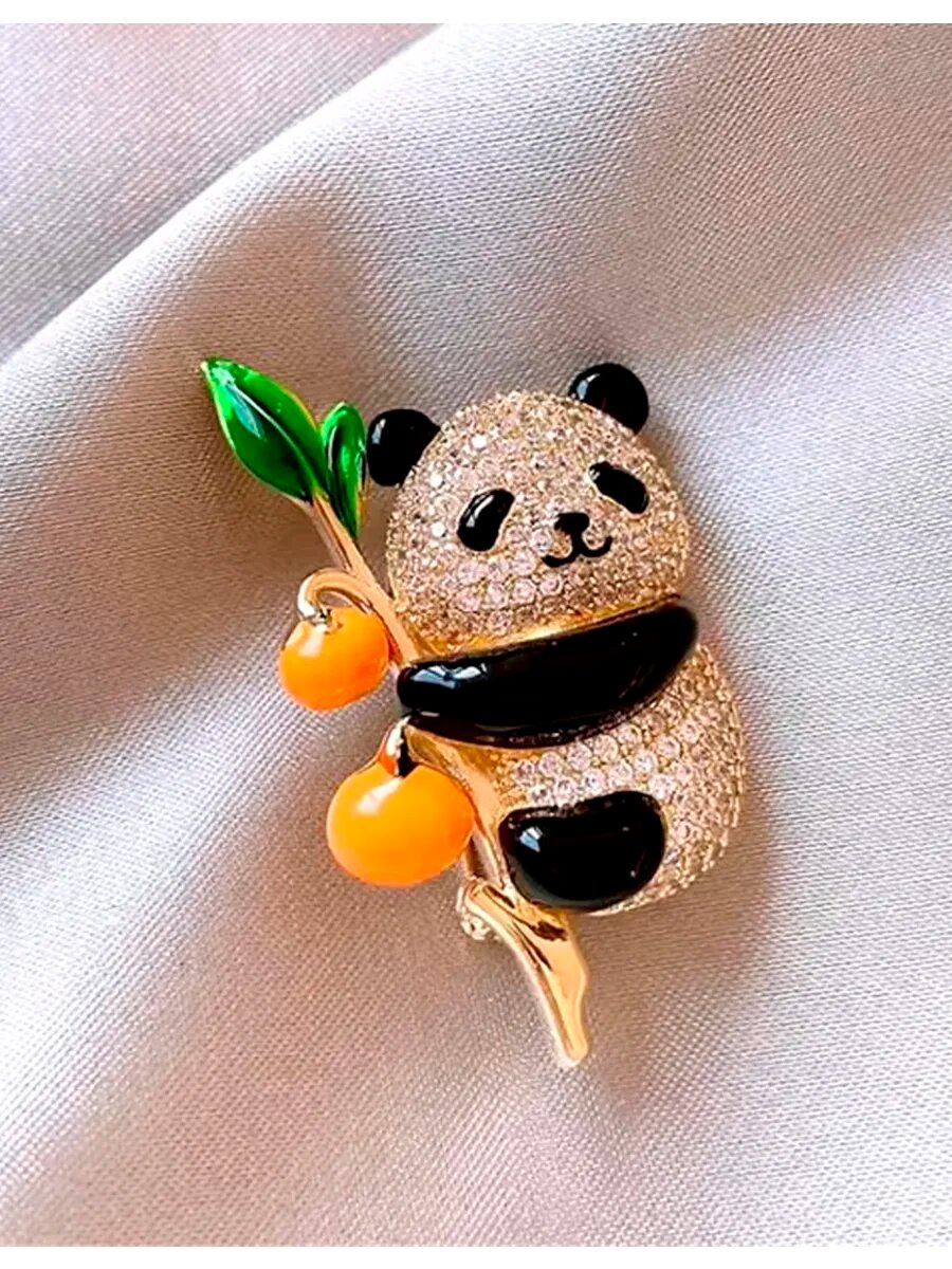 Брошь, стразы