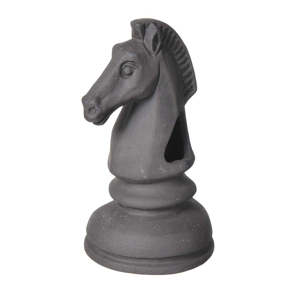 Декорация GLOXY Шахматная фигура Конь черный 7х7х14см