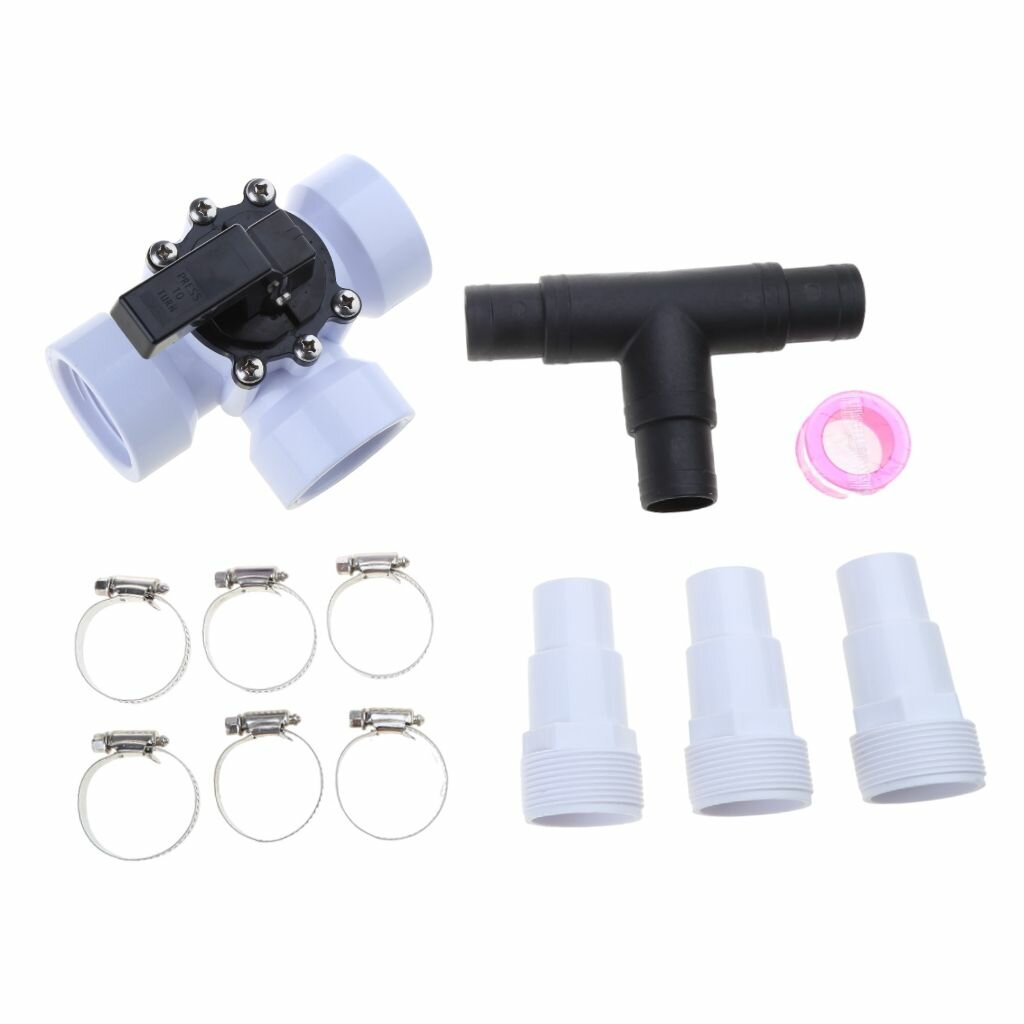 3-ходовые переключающие водяные клапаны, женский универсальный адаптер для шланга с зажимами для садового бассейна до 1,25 дюйма, 1,5 дюйма