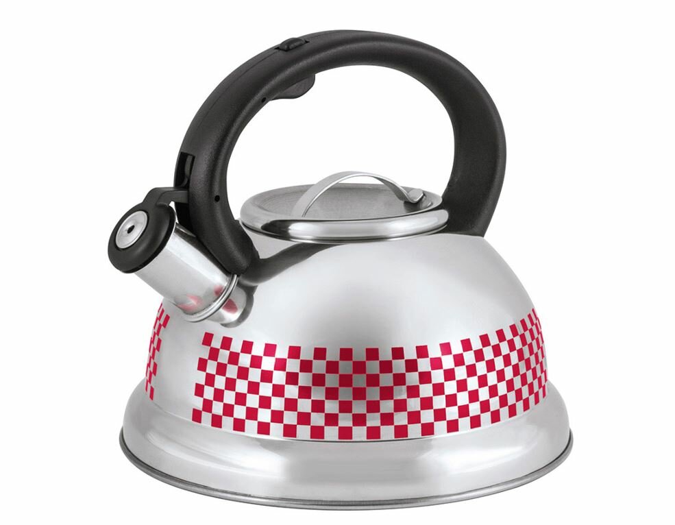 Чайник 3 л MALLONY MAL-0417С 002104, матовая полировка, при нагреве рисунок меняет цвет