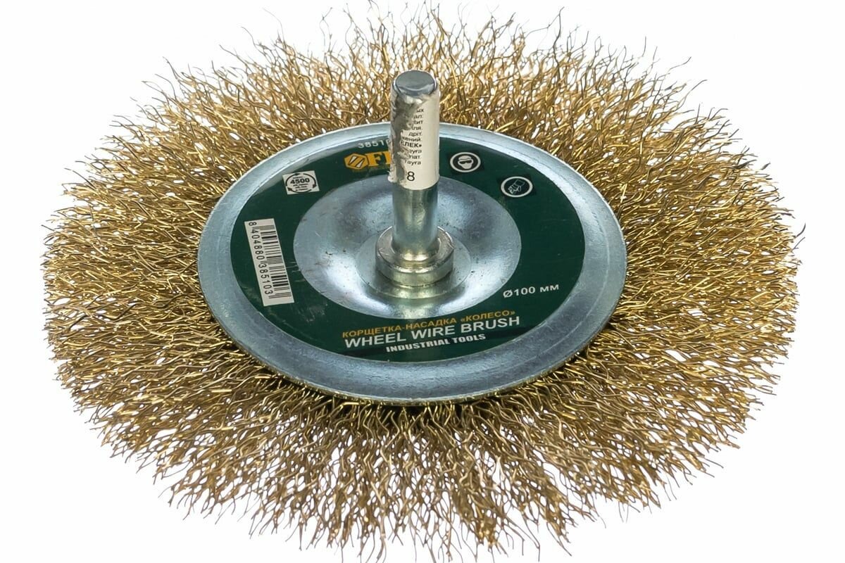Корщетка дисковая прямая (100 мм) для дрелей FIT IT 38510
