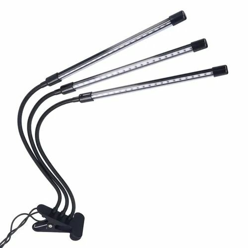 Лампа для растений, светильник для выращивания комнатных растений и рассады , 4 головки, с желтым спектром ,60 светодиодов ,5 режимов переключения , таймер-3; 9 и 12 часов