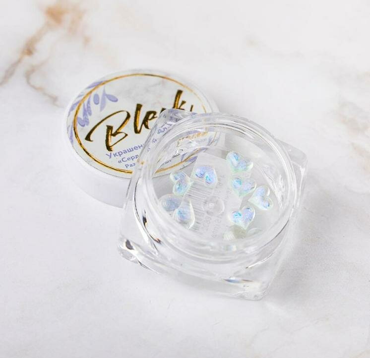 Украшение для ногтей Blesk Сердечки №15 10 шт.