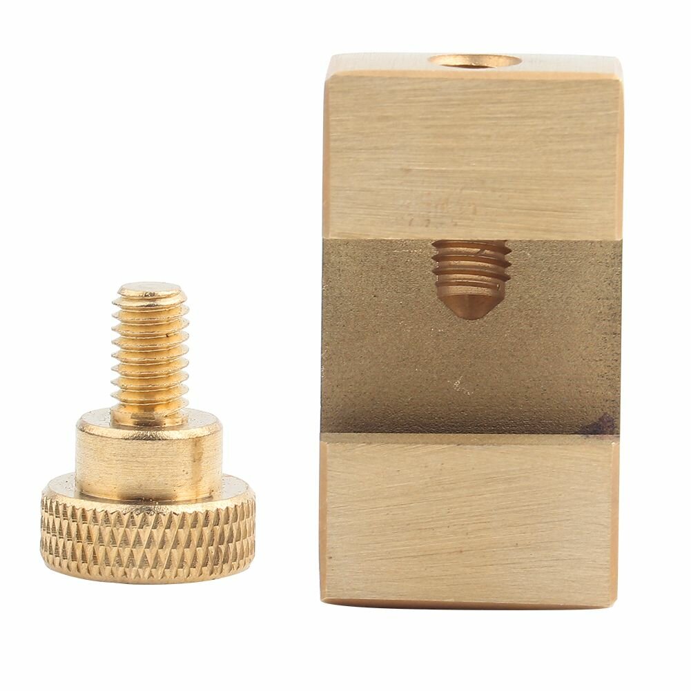 Латунная линейка с упорным блоком