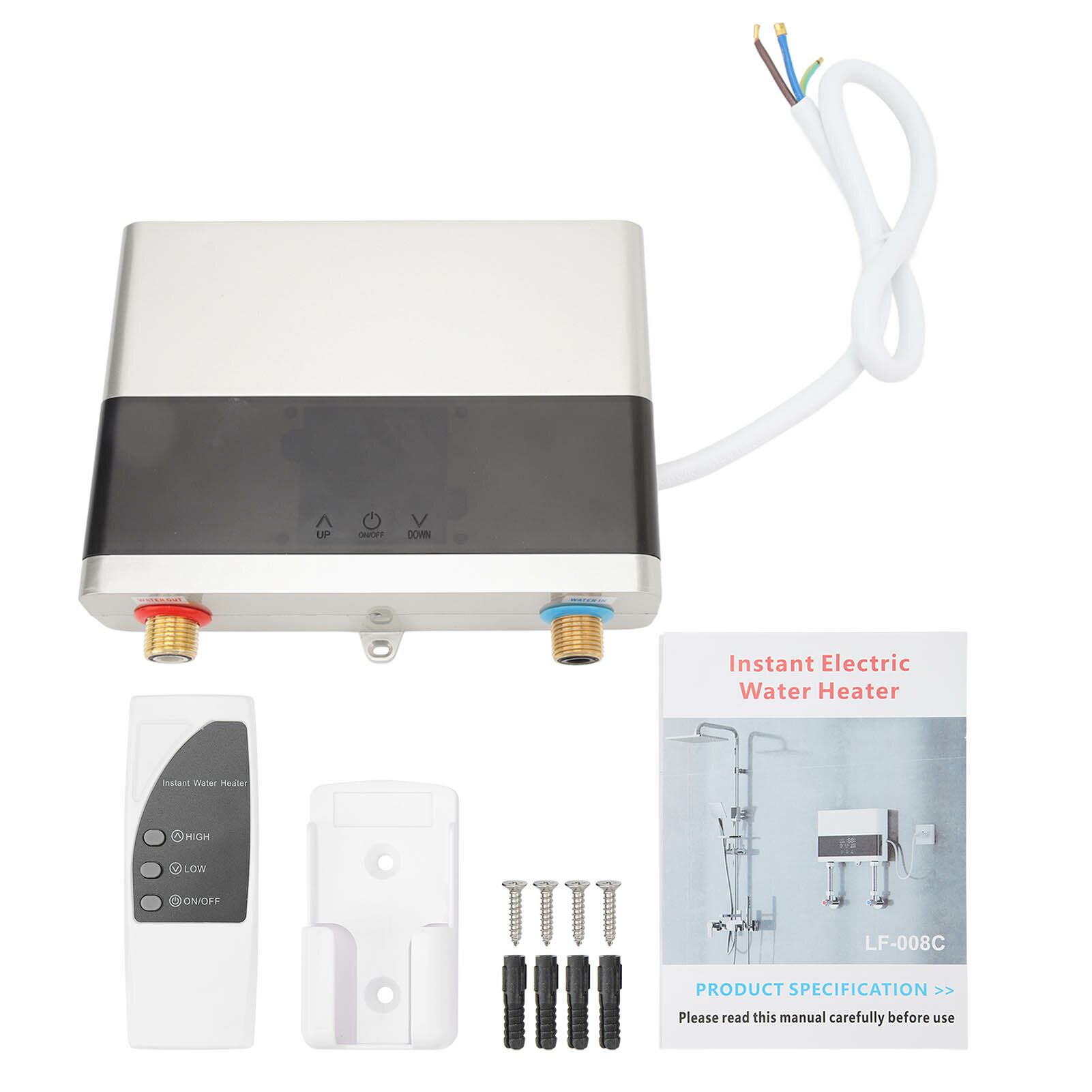 Электрический мгновенный водонагреватель 6000 Вт домашняя кухня ванная комната для ванной комнаты в помещении электрический водонагреватель