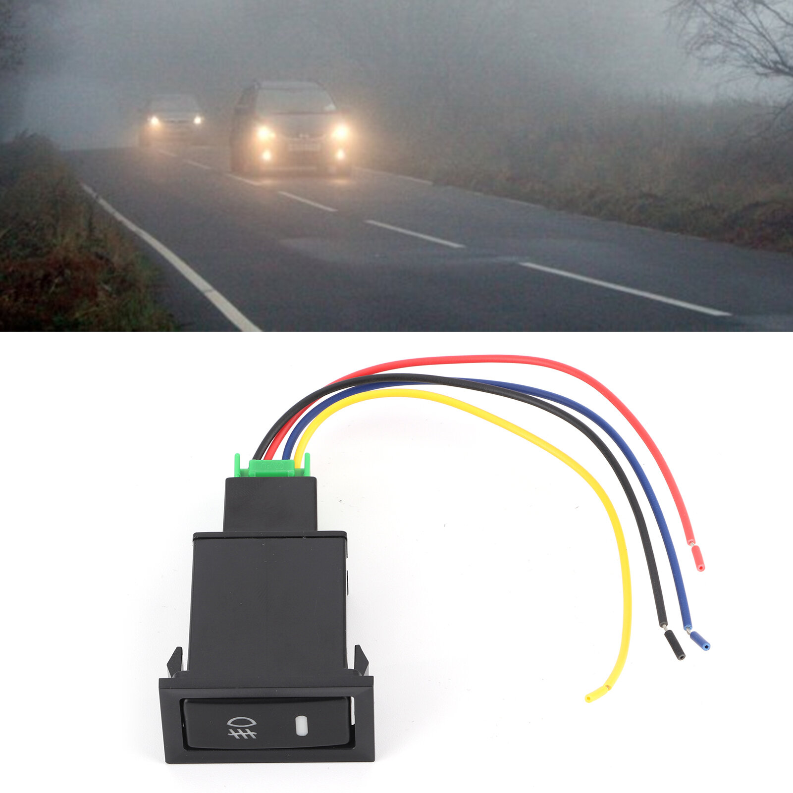 Переключатель кнопка для противотуманных фар 4-полюсный контроллер для Land Cruiser 100 75 76 78 79 Series, RAV4 2006-2011, Camry 2011-2014, Hilux 2005-2014, Tacoma 2005-2011, 2012-2014 (только левая сторона), FJ Cruiser 2007-2014, Fortuner 2005-2014,