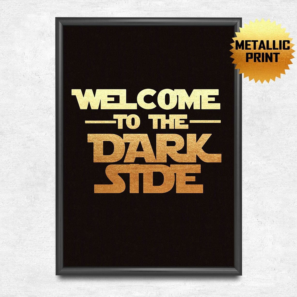 Постер Звездные войны. Постер с надписью. Dark side
