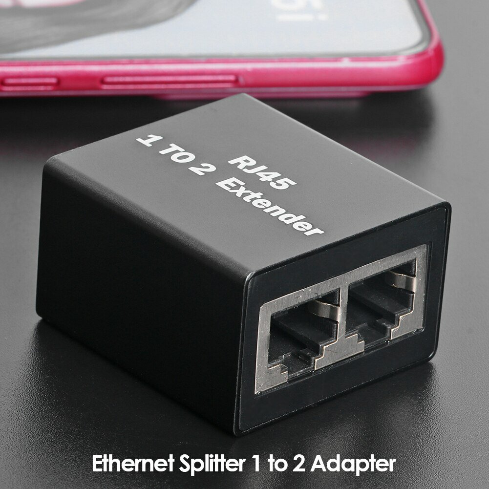 Разветвитель RJ45 Female 1-2 Way LAN Ethernet сетевой адаптер кабельный удлинитель для бытовых компьютерных аксессуаров