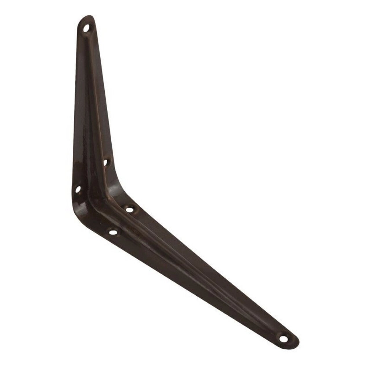 Уголок для полок 150х125 мм коричневый из металла, крепление полок для настенных стеллажей