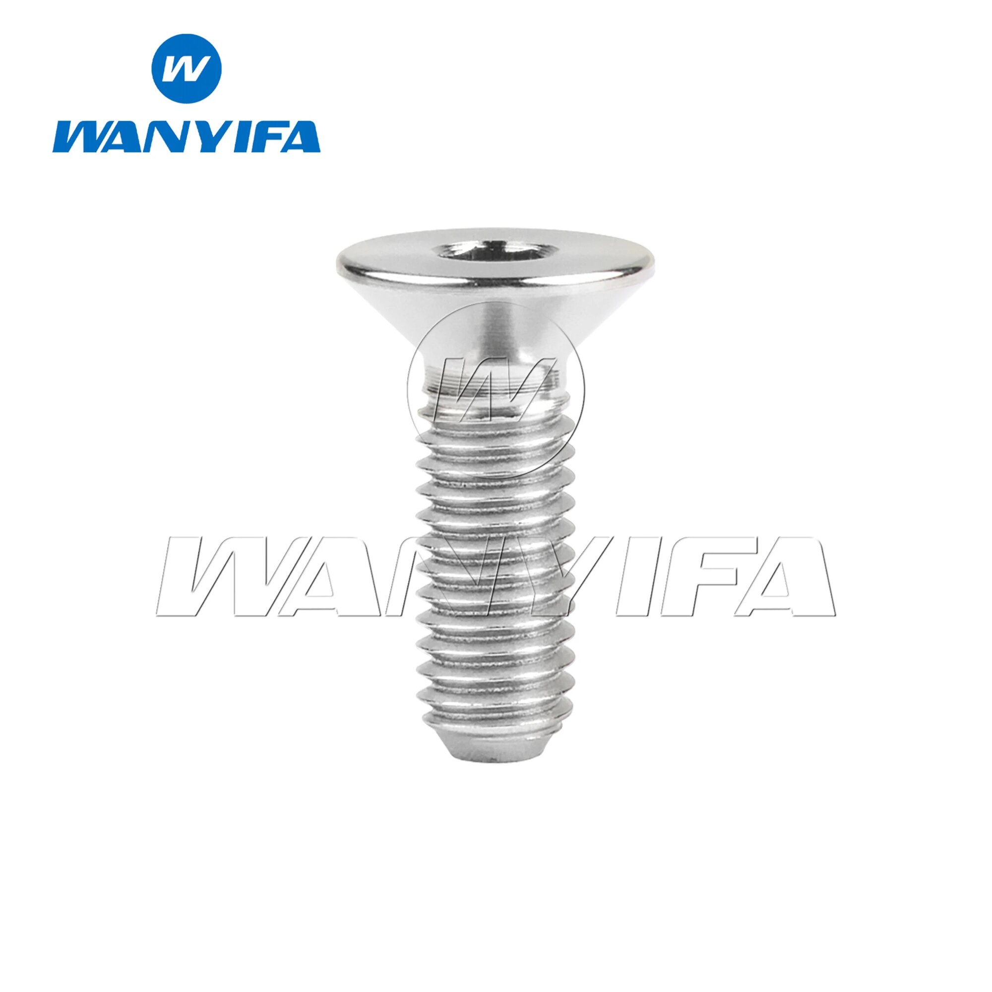 Титановый винт Wanyifa Ti M5, 10 мм, Titanium