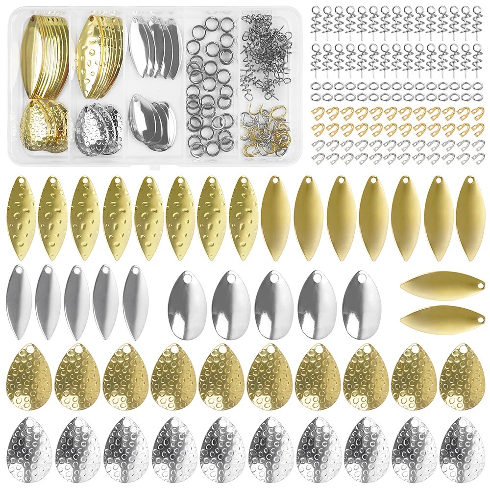 Набор приманок Shaddock Fishing 150 шт, лезвия для спиннеров