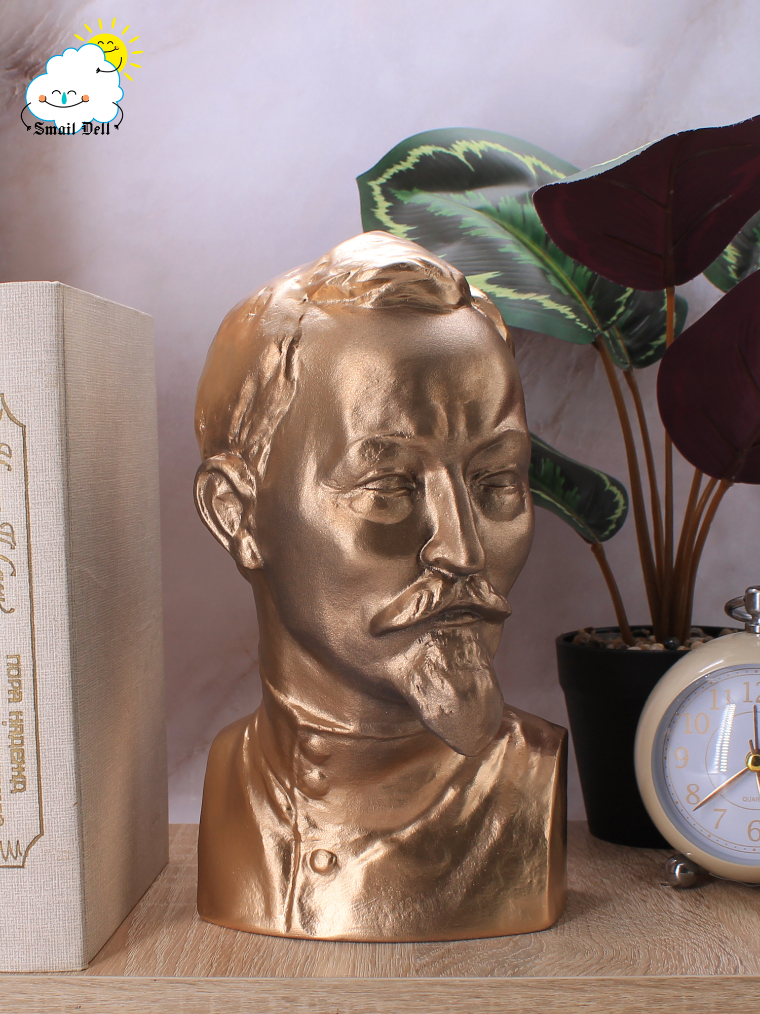 Интерьерная статуэтка бюст Ф. Э. Дзержинский, 22 см, гипс, цвет бронза