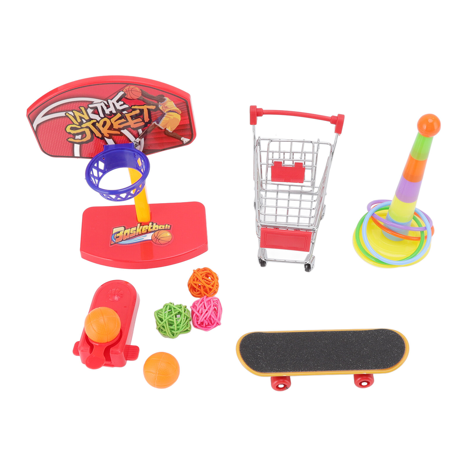 4 шт. обучающие игрушки для птиц, интерактивные забавные баскетбольные скейтборды, тележка с попугаем, игрушки для волнистого попугайчика, попугая, кореллы