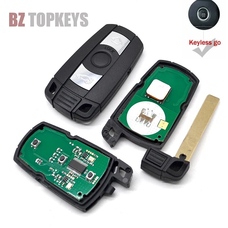 Дистанционный автомобильный бесключевой go CAS3 315/433/868 МГц для BMW 3 5x6x5 Z4 E60 E70 E90 KR55WK49127 ID46 ключ 315LP Mhz