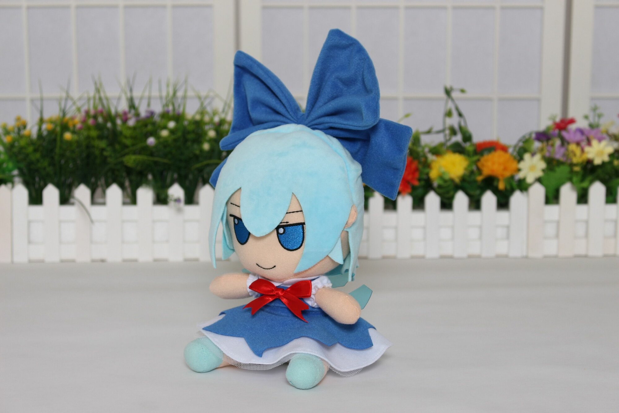 Мягкая кукла Cirno, герои мультфильма, высота 20см, голубой цвет, 1шт