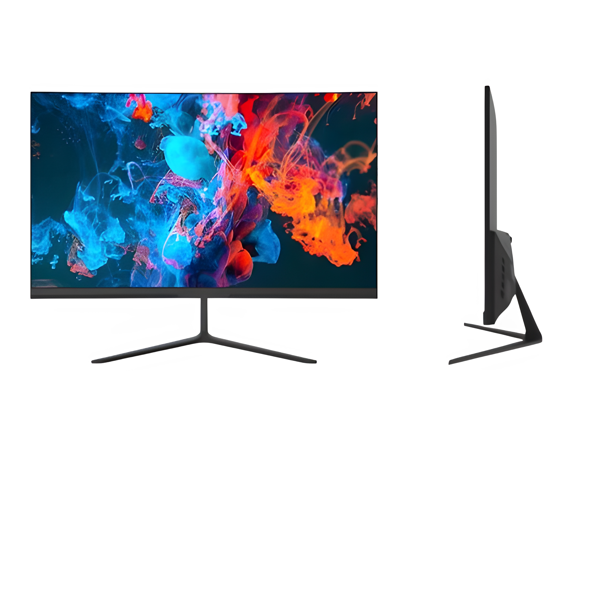 24-дюймовый LED монитор Robinson с Full HD, изогнутый дизайн, игровые и офисные функции, HDMI/USB интерфейсы, белый