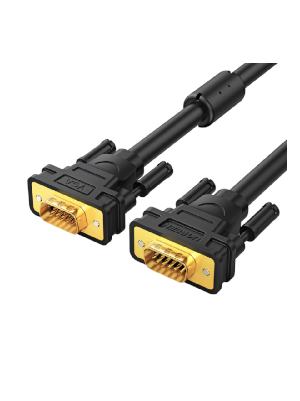 Кабель интерфейсный UGreen VGA-VGA 11630, медный проводник, ферритовые кольца