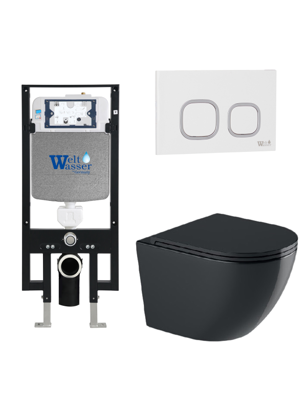 WeltWasser Комплект AMBERG 497 + MERZBACH 041 XL MT-BL + AMBERG RD-WT WeltWasser