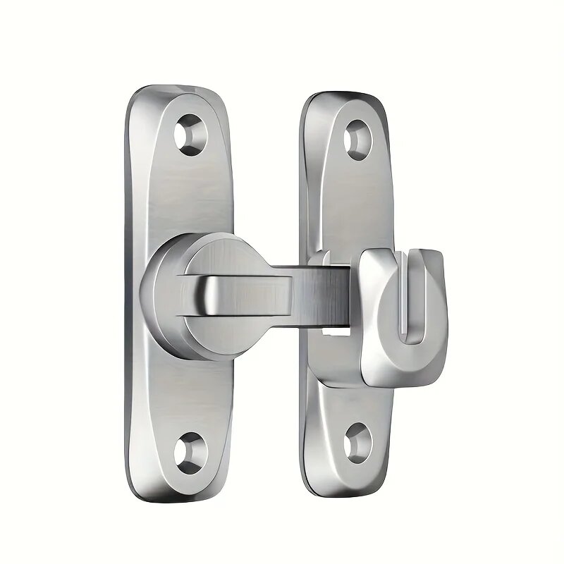 Дверной засов Silver, цинковый сплав, 90/180 градусов