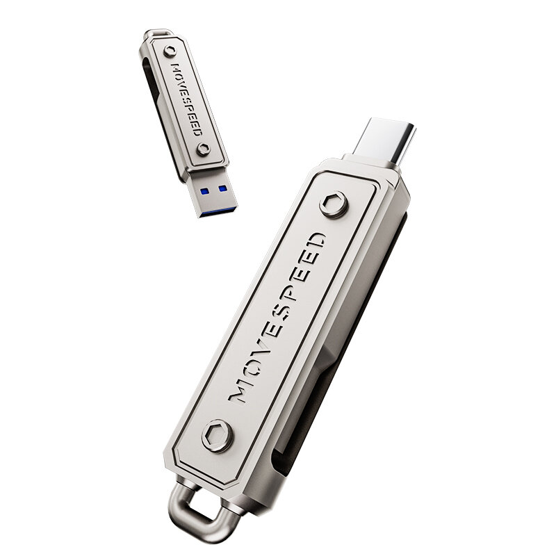 USB-накопитель MOVE SPEED, серебристый, 128 ГБ, высокая скорость передачи данных, 1278501001