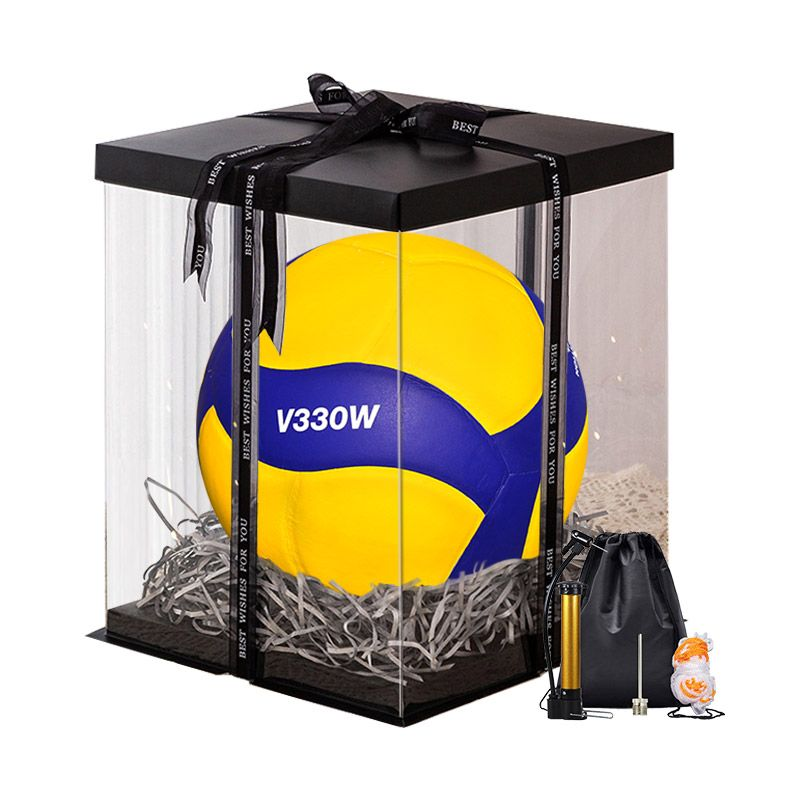 Волейбольный мяч унисекс MIKASA PU, желто-синий, размер 5, цвет multicolor