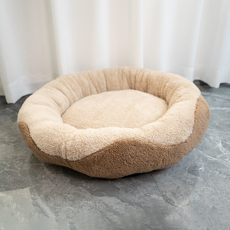 Собачья будка зимой теплая собачья сеть красная собачья кровать круглая собачья кровать зимой Коричневая