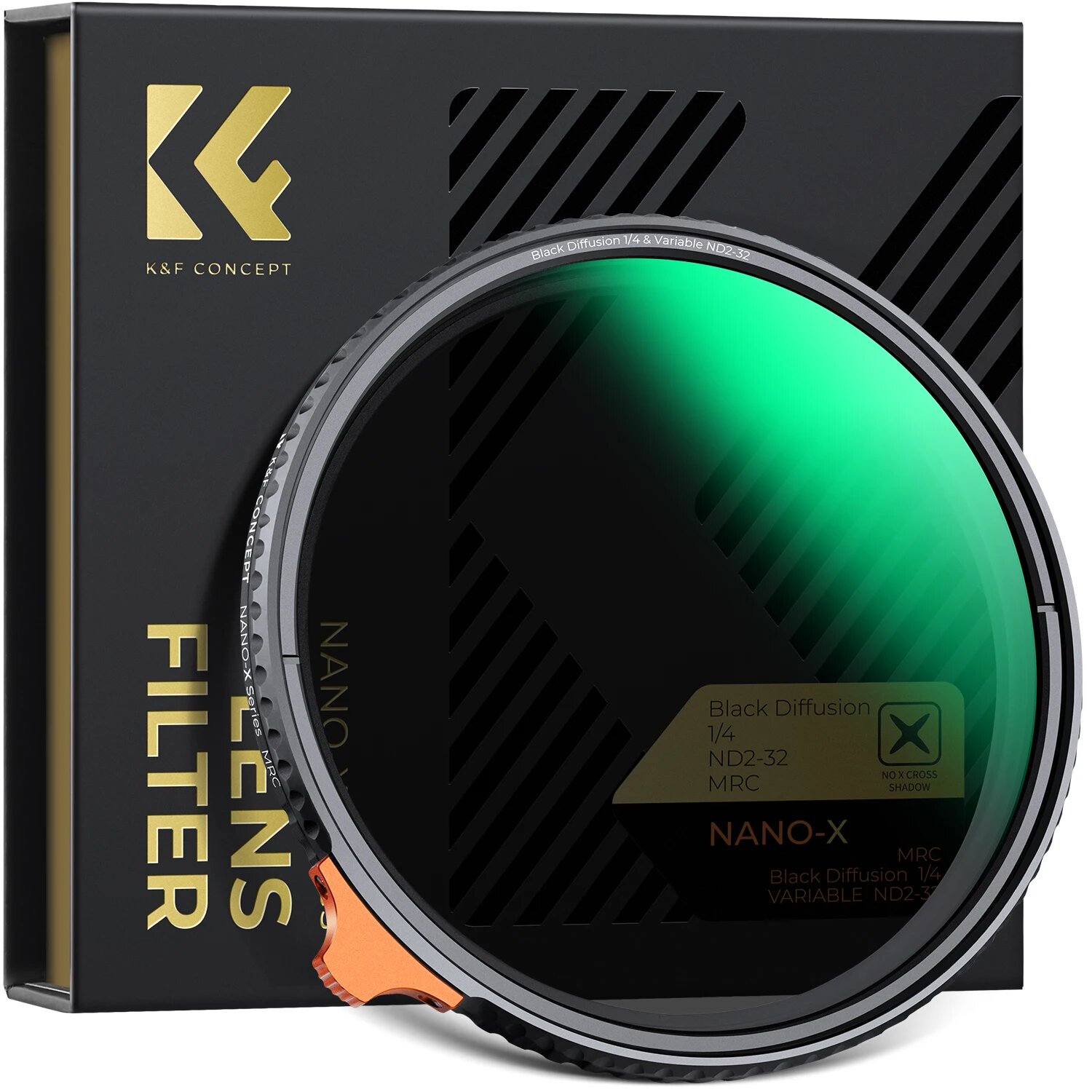 K&F CONCEPT Nano-X ND2-ND32 ND и черный туман 1/4 фильтр 2 в 1 67mm