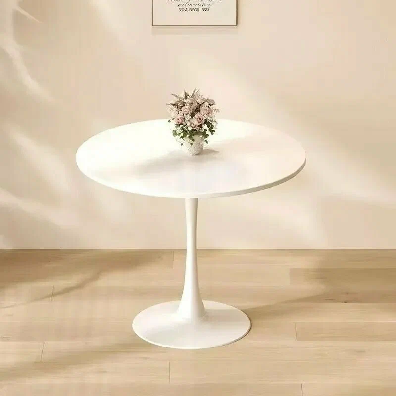 Стол кухонный "На одной ножке", ЛДСП, квадратный, белый, 70 см х 70 см