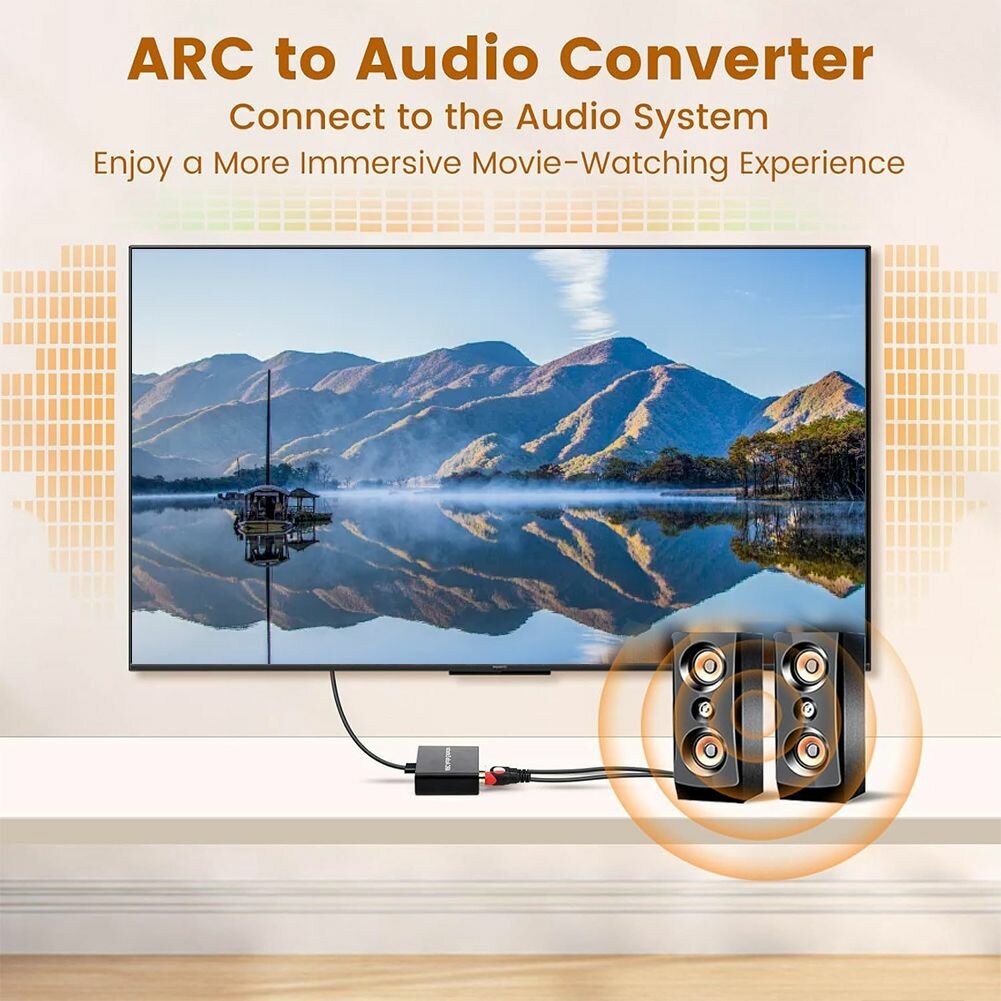 HDMI-совместимый аудиоэкстрактор ARC онвертер обратного канала ARC для HDTV