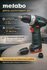 Дрель-шуруповерт Metabo PowerMaxx BS, 12 В, 34 Нм, 2 АКБ, ЗУ, кей...