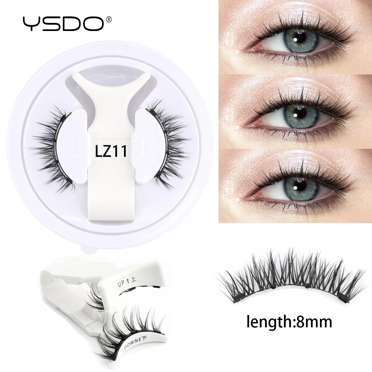 YSDO LZ11-W ресницы 3D магнитные, 1 пара