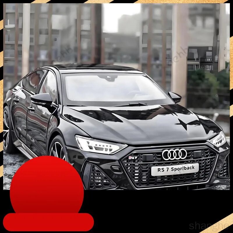 Модель автомобиля Audi RS7, металлическая модель 1:18 Ауди RS7 Sportback, дистанционный ключ из сплава, со светом и звуком, A