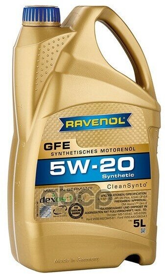 SAE 5W-20 5L GFE моторное масло Ravenol арт. 4014835857872