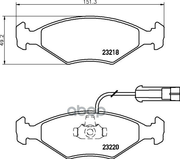 Колодки тормозные дисковые передн. ALBEA (178_) PALIO (178BX) PALIO Stufenheck (178_) PALIO Sed? n (1 Mintex арт. mdb1949