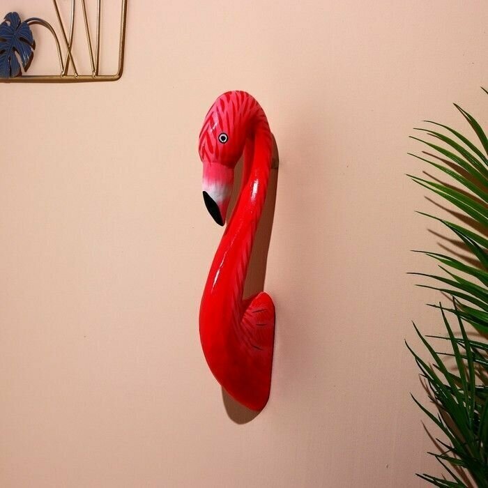 Сувенирная фигура Sima-land "Фламинго" дерево албезия, 30 см