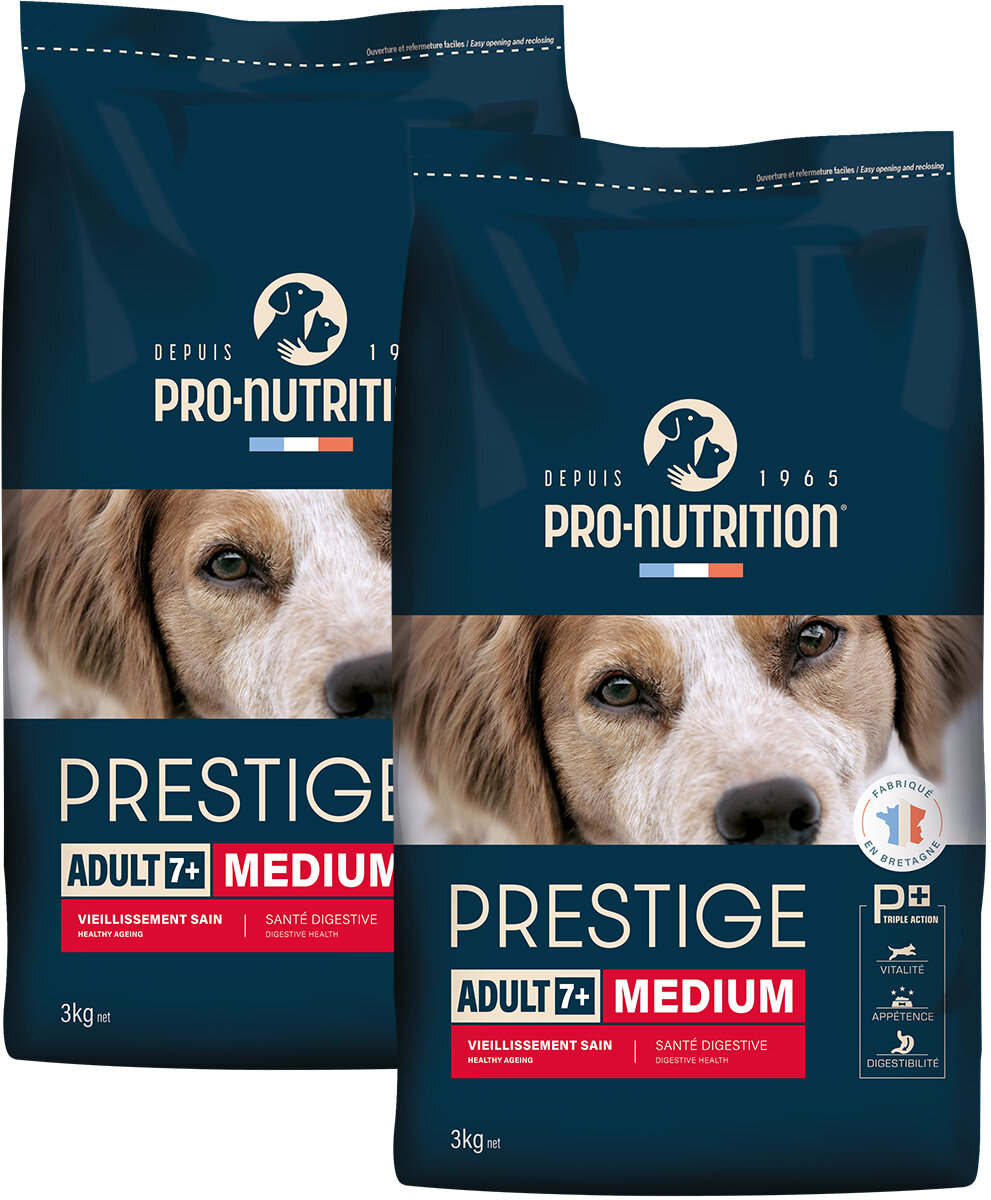 FLATAZOR PRESTIGE ADULT 7+ MEDIUM для пожилых собак средних пород NEW 3 + 3 кг