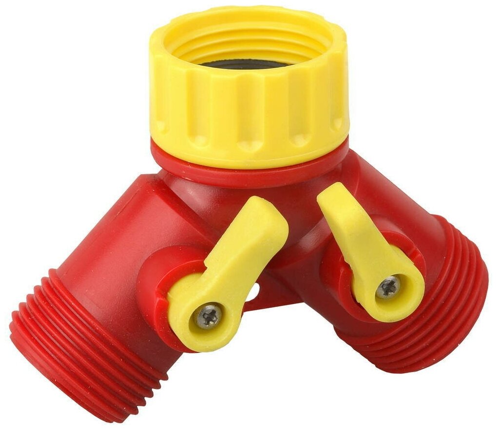 GRINDA GS-2, 3/4", двухканальный, распределитель поливочный многоканальный, с внутренней резьбой